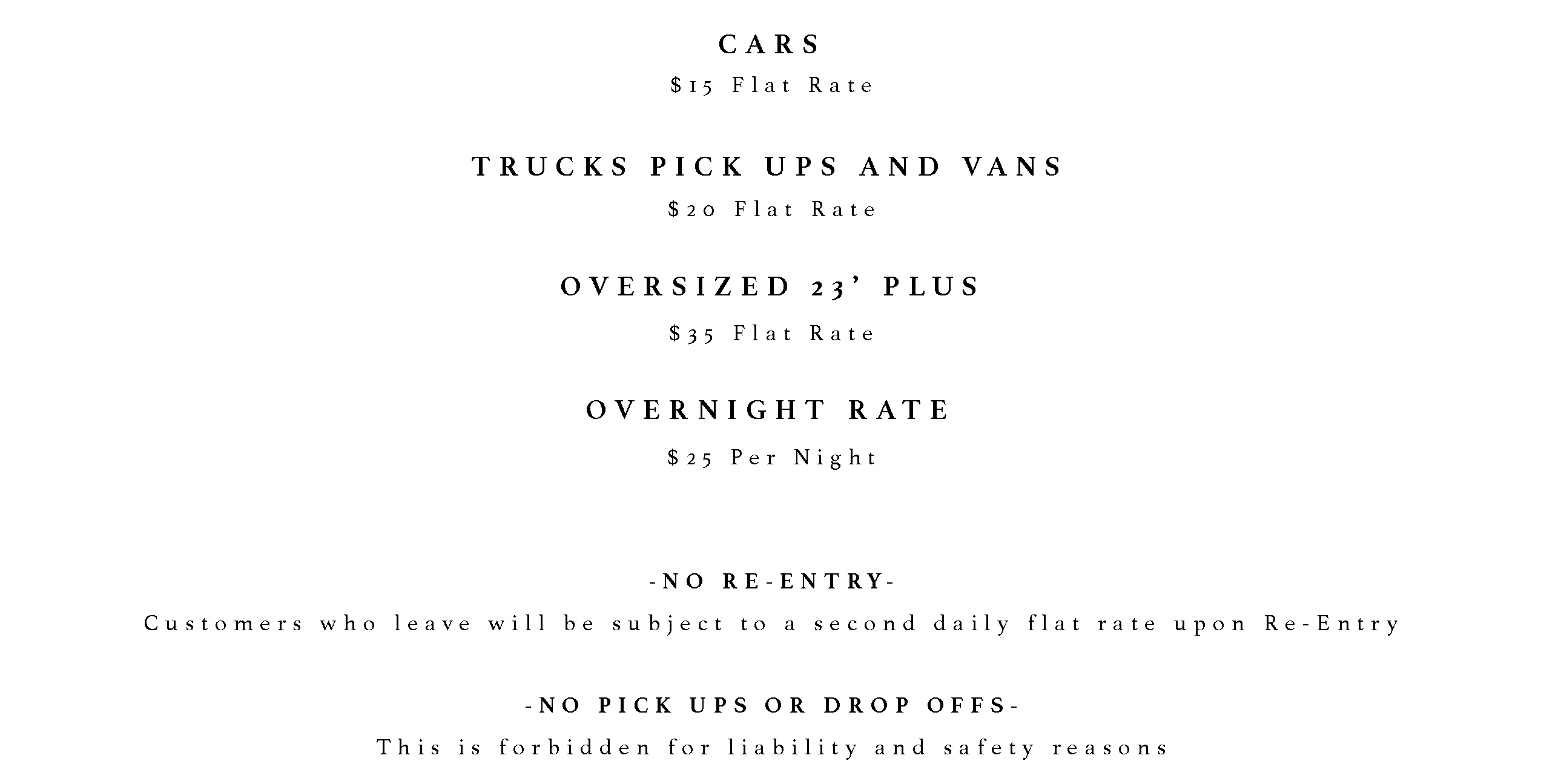 PUBLIC PARKING – El Paseo Valet